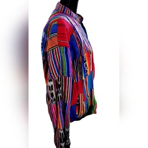 Jackets & Coats | Vintage Guatemalan Jacket Boho Hippy Serape Western ...